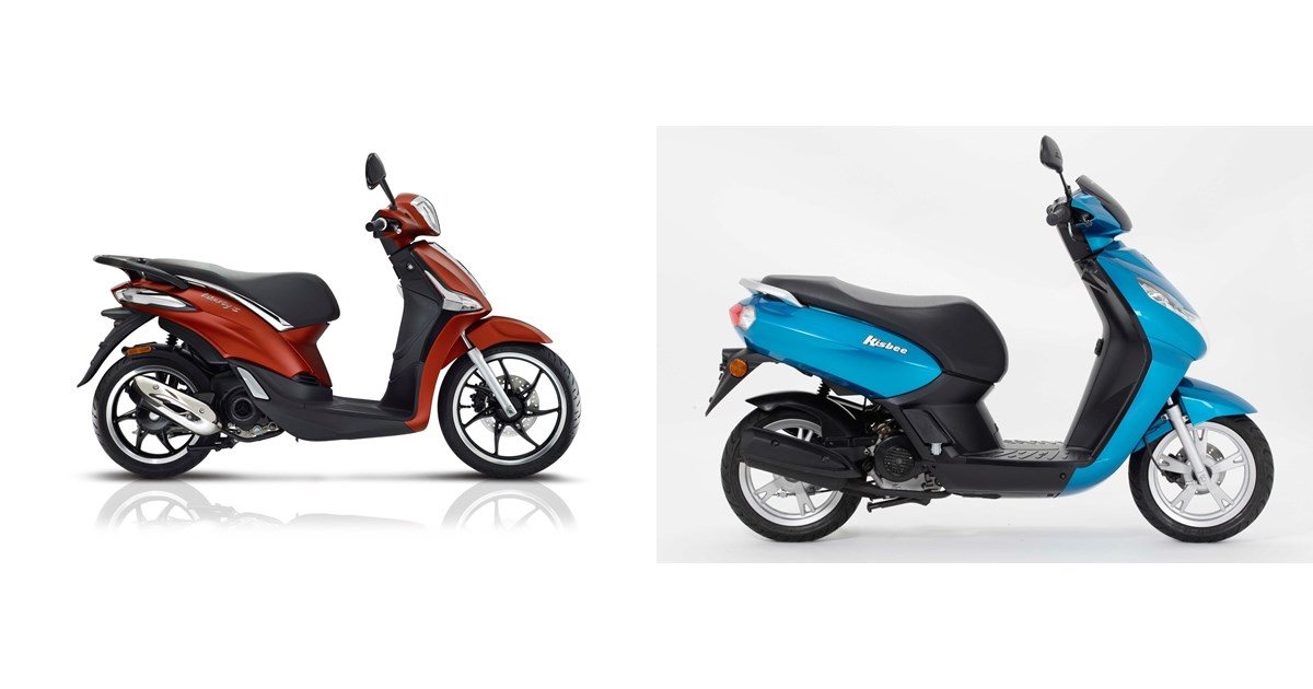 Motorrad Vergleich Piaggio Liberty 50 IGET 4t 3V Sport 2020 vs. Peugeot Kisbee 50 4T Active 2022