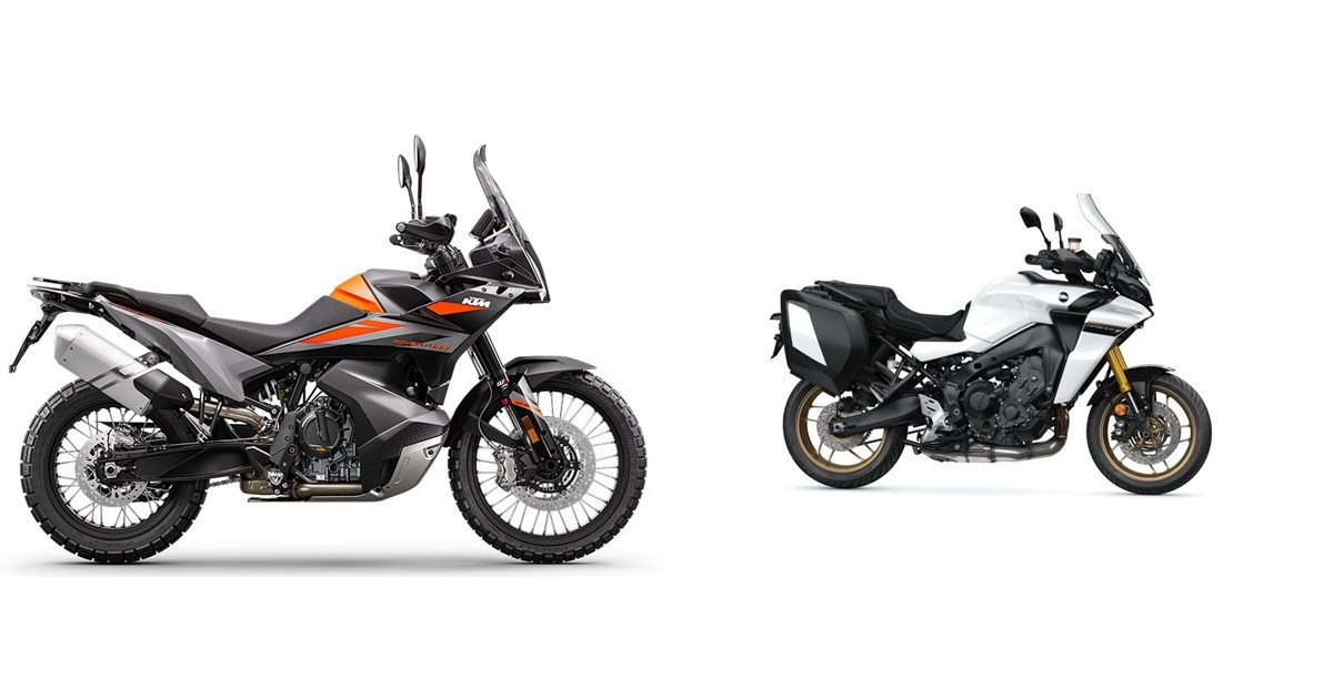 Motorrad Vergleich KTM 890 Adventure 2023 vs. Yamaha Tracer 9 GT 2023