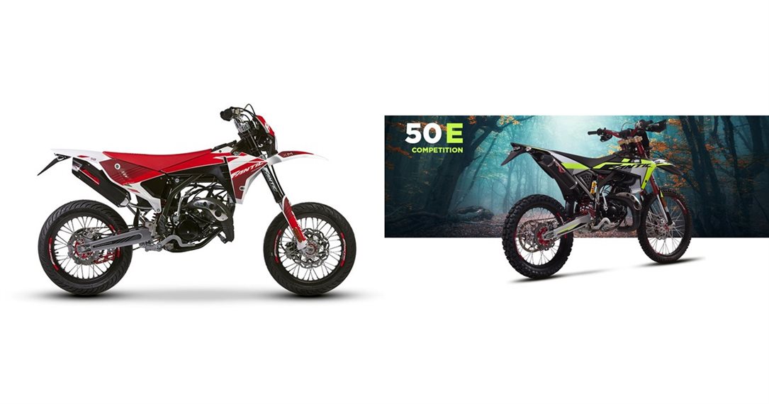 Motorrad Vergleich Fantic XM 50 Performance 2023 vs. Fantic 50M ...