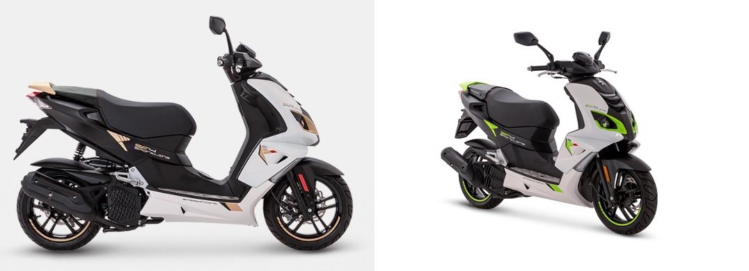Motorrad Vergleich Peugeot Speedfight 4 50 Sportline 2023 Vs Peugeot