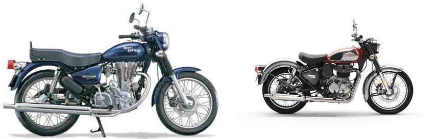Royal Enfield Bullet Electra 2009 vs Royal Enfield Classic 350 2022