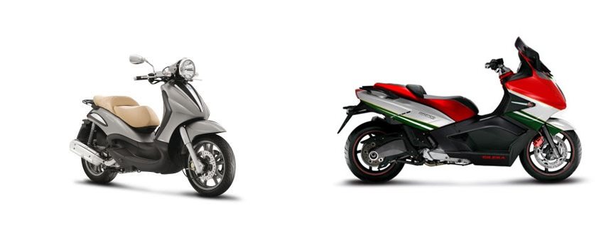 Motorrad Vergleich Piaggio Beverly 500 2009 vs. Gilera GP 800 2009