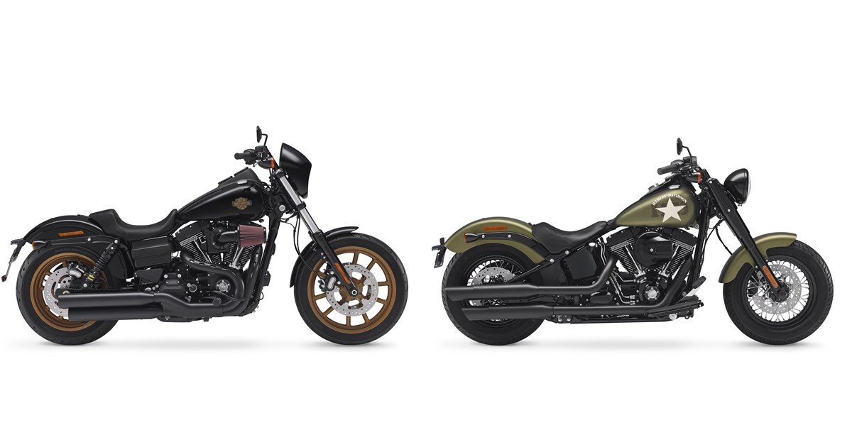Motorrad Vergleich Harley-Davidson Dyna Low Rider S FXDLS 2017 vs ...