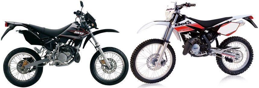 Motorrad Vergleich Motorhispania Furia Max SM 2010 vs. Beta RR Enduro ...