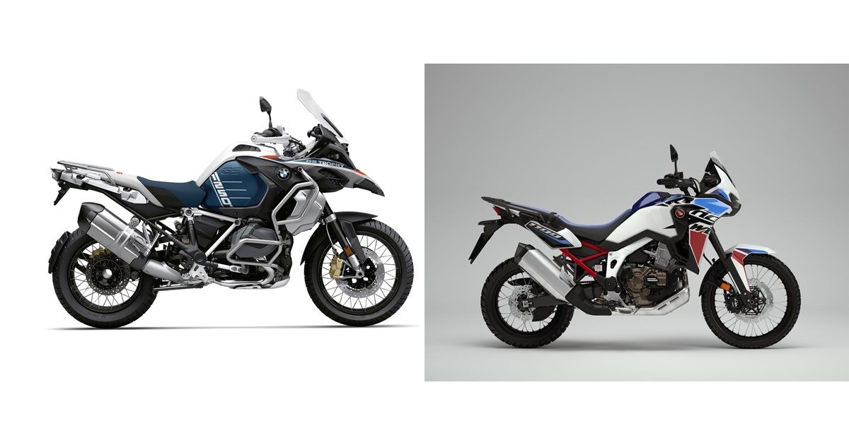 BMW R 1250 GS Adventure 2023 vs Honda CRF1100L Africa Twin DCT 2022