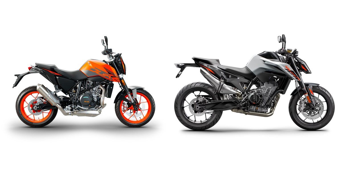 Motorrad Vergleich KTM 690 Duke 2019 vs. KTM 790 Duke 2023