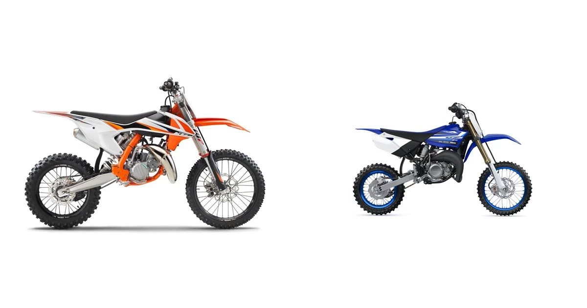 KTM 85 SX 17/14 2022 vs Yamaha YZ 85 LW 2020