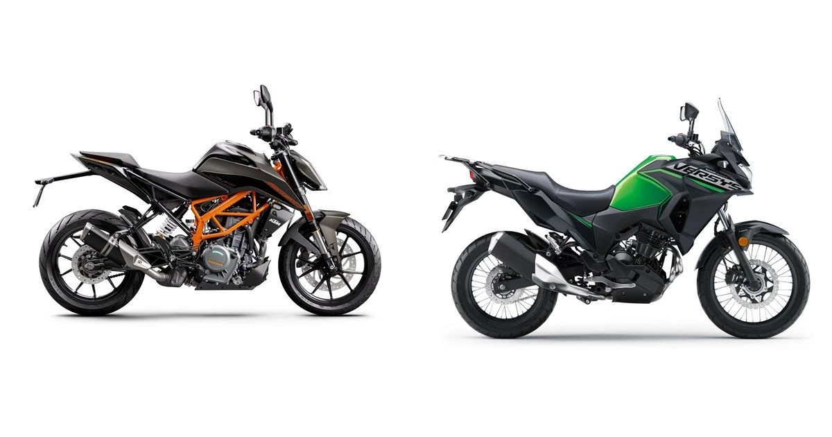 KTM 390 Duke 2023 vs Kawasaki Versys-X 300 2019