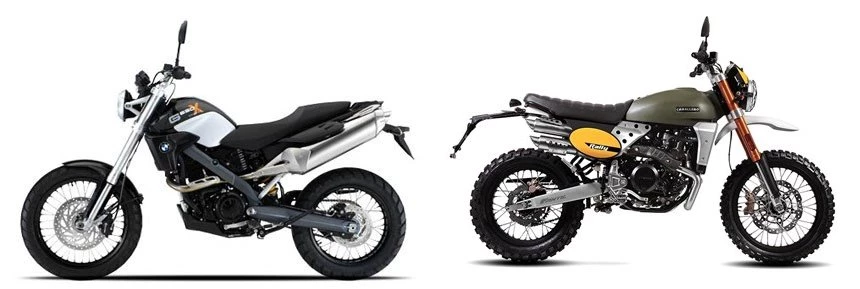Motorrad Vergleich BMW G 650 Xcountry 2009 vs. Fantic Caballero Rally ...