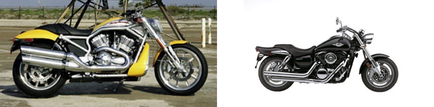 Motorrad Vergleich Harley-Davidson V-Rod Street Rod VRSCR 2006 vs ...