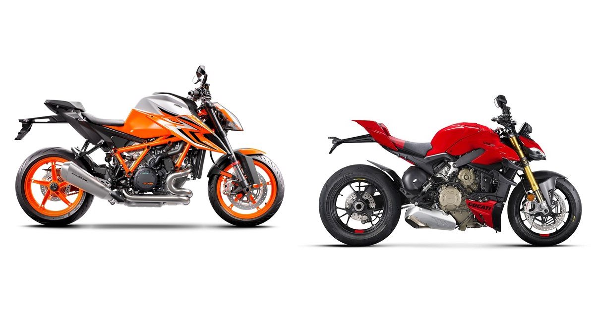 KTM 1290 Super Duke R 2023 vs Ducati Streetfighter V4 S 2023