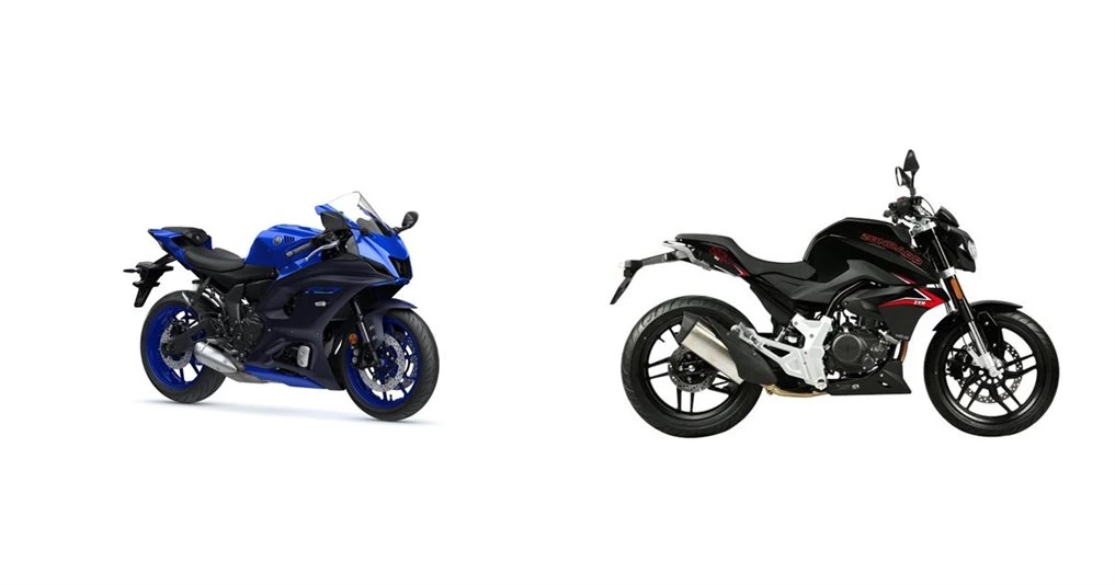 Motorrad Vergleich Yamaha R7 2022 vs. Zündapp ZXN 125 Naked 2020