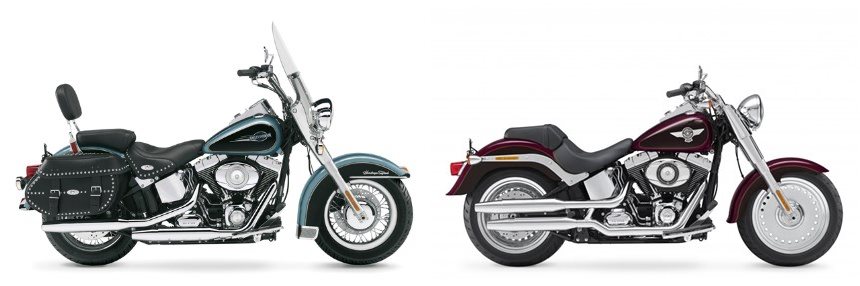 Motorrad Vergleich Harley-Davidson Softail Heritage Classic FLSTC 2007 ...