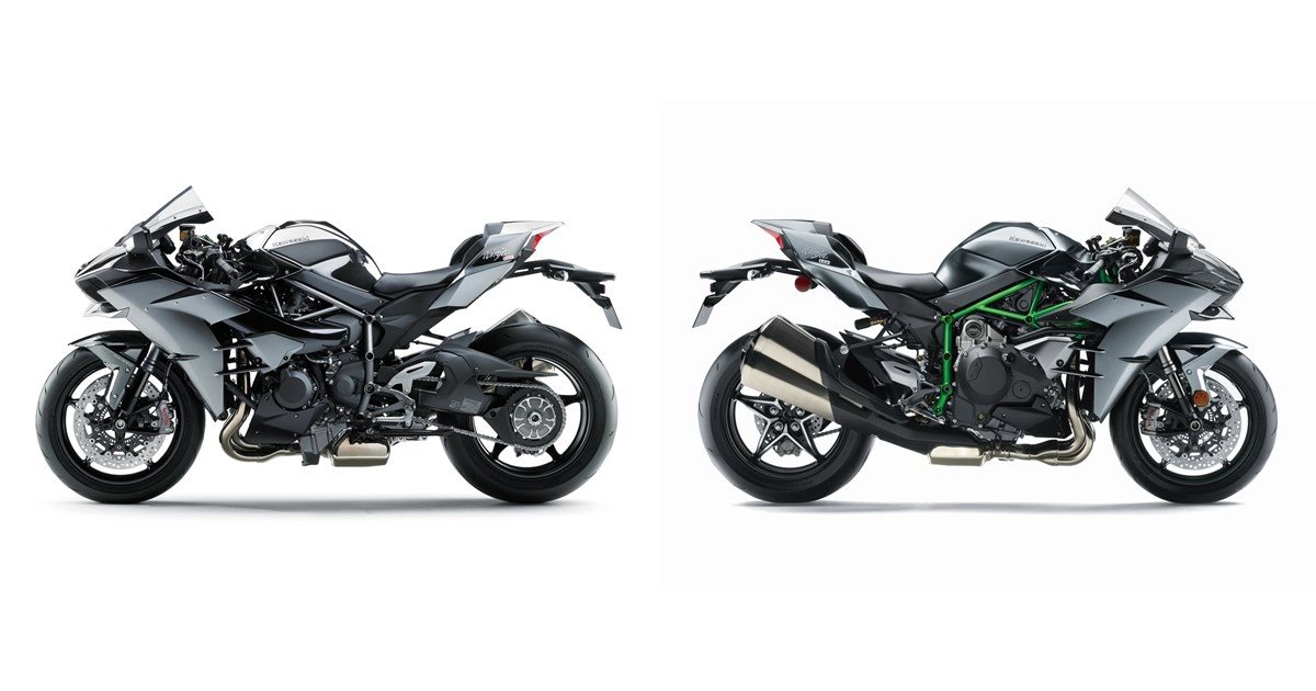 Kawasaki Ninja H2 2016 vs Kawasaki Ninja H2 Carbon 2017