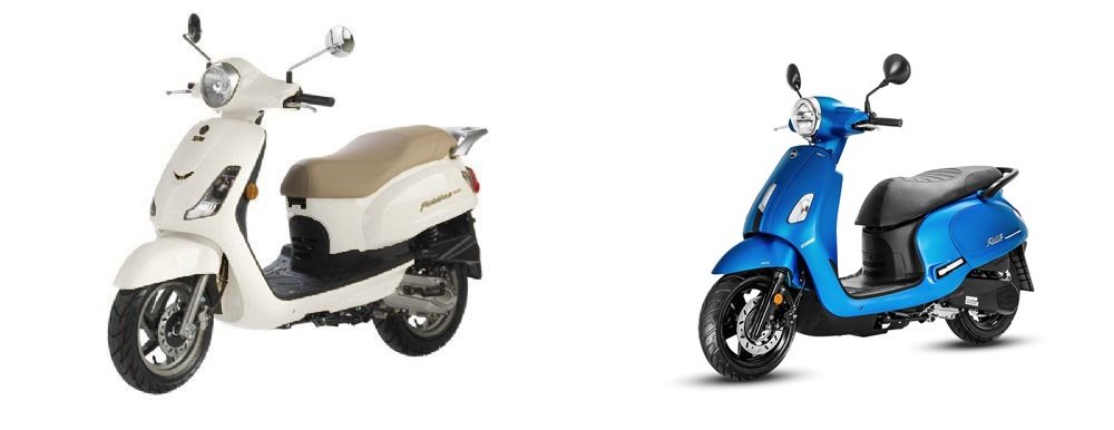 Motorrad Vergleich Sym Fiddle II 125 2013 vs. Sym Fiddle 125 ABS E5 2022