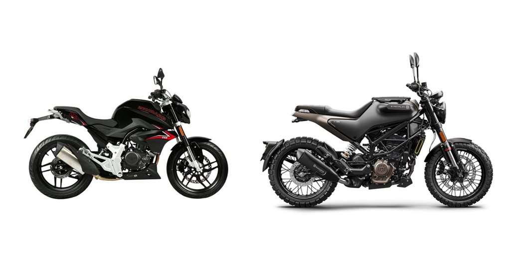 Motorrad Vergleich Zündapp ZXN 125 Naked 2020 vs. Husqvarna Svartpilen ...