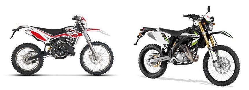 Motorrad Vergleich Beta RR 50 2019 vs. Rieju MRT Cross Pro 50 2012