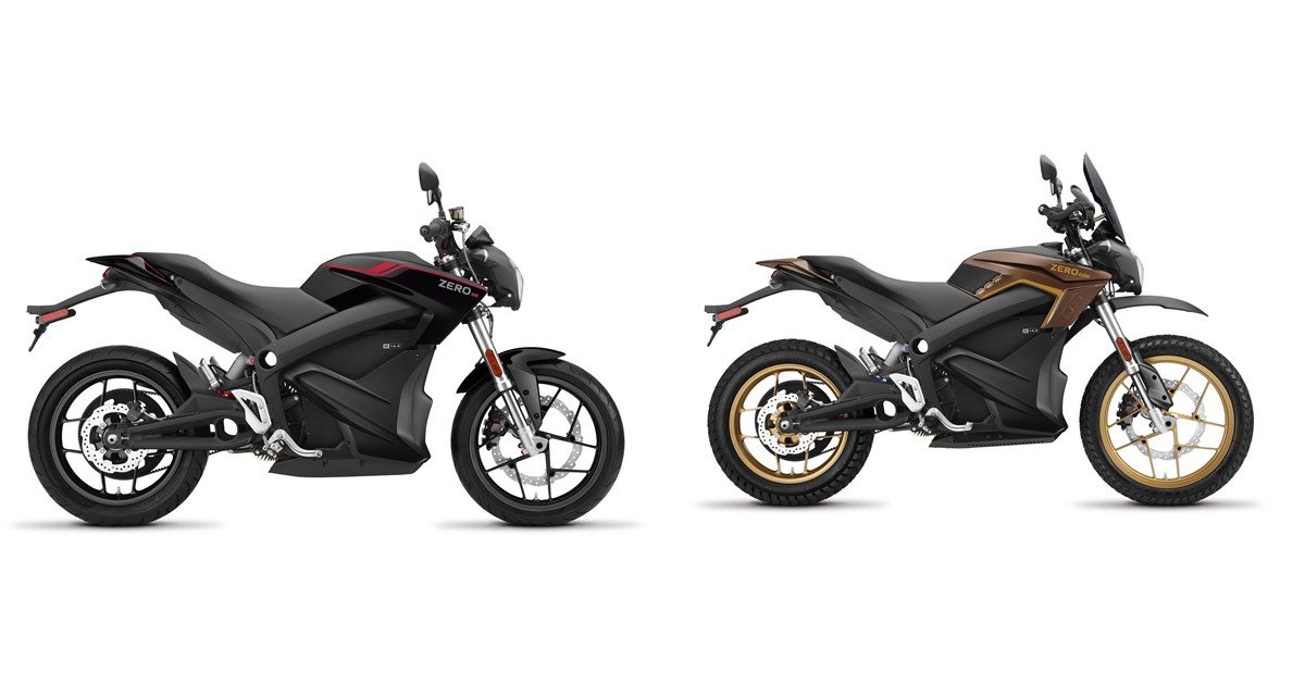 Motorrad Vergleich Zero SR 2020 vs. Zero DSR 2019