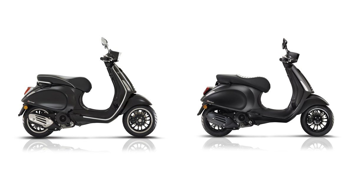 Motorrad Vergleich Vespa Sprint 125 i.e. 3V 2018 vs. Vespa Sprint 125 iGet Notte 2020