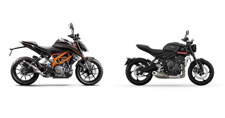 KTM 390 Duke 2023 vs Triumph Trident 660 2023