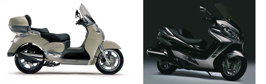 Aprilia Scarabeo 500 2005 vs Suzuki Burgman 400 2009