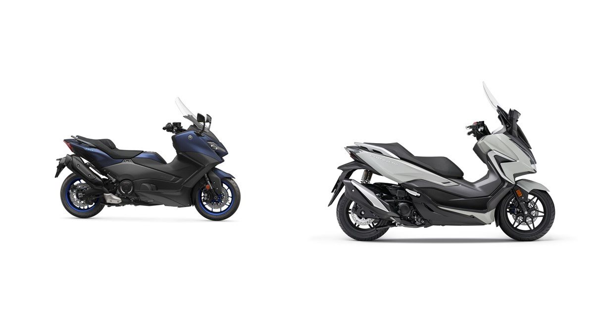 Motorrad Vergleich Yamaha TMAX 2023 vs. Honda Forza 350 2021