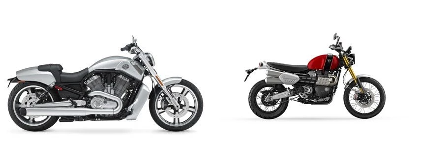 Motorrad Vergleich Harley-Davidson V-Rod Muscle VRSCF 2009 vs. Triumph ...