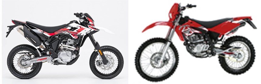 Motorrad Vergleich Online Bestia 125 ABS 2021 vs. Beta RR 125 4T 2006
