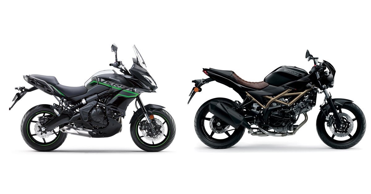 Motorrad Vergleich Kawasaki Versys 650 2020 vs. Suzuki SV650X 2022