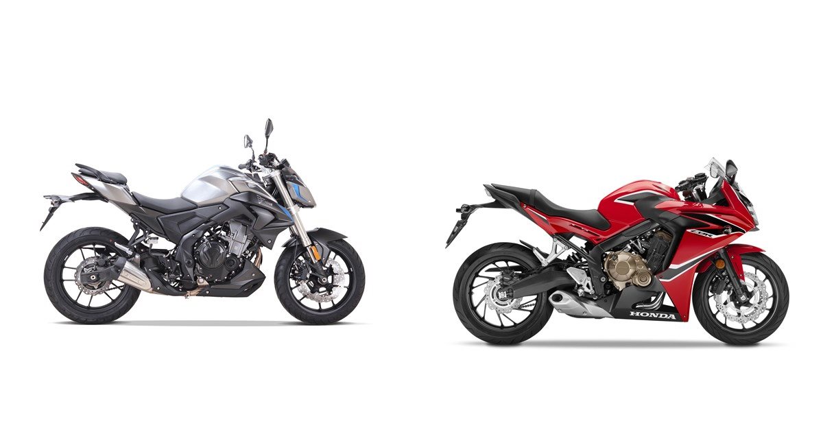 Motorrad Vergleich Voge 500R 2023 vs. Honda CBR 650F 2018