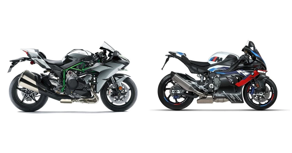 Kawasaki Ninja H2 2020 vs BMW M 1000 RR 2023
