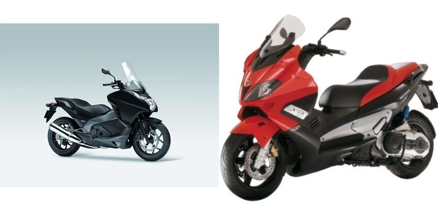 Motorrad Vergleich Honda Integra 2013 vs. Gilera Nexus 500 2009