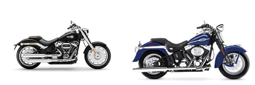 Motorrad Vergleich Harley-Davidson Softail Fat Boy 114 FLFBS 2022 vs ...