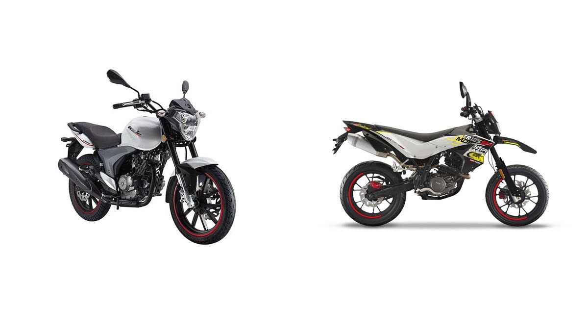 Motorrad Vergleich KSR Moto Code 125 2018 vs. KSR Moto TR 125 SM 2021