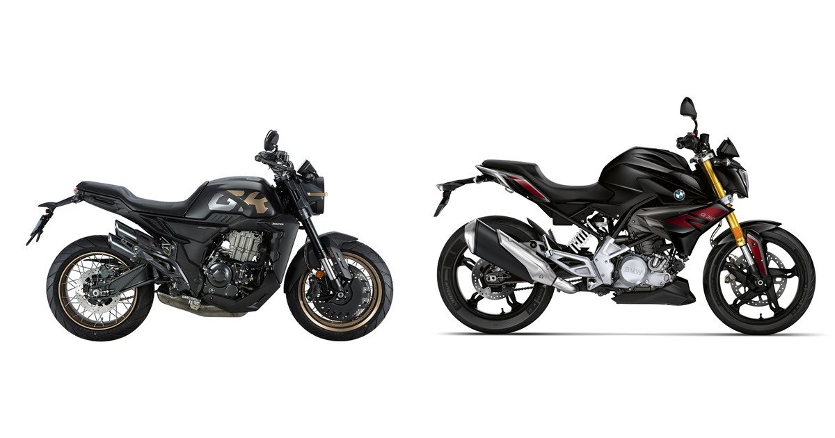 Motorrad Vergleich Zontes 350 GK 2022 vs. BMW G 310 R 2020