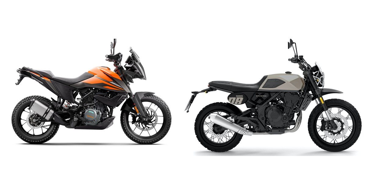 Motorrad Vergleich KTM 390 Adventure 2021 vs. Brixton Crossfire 500XC 2022