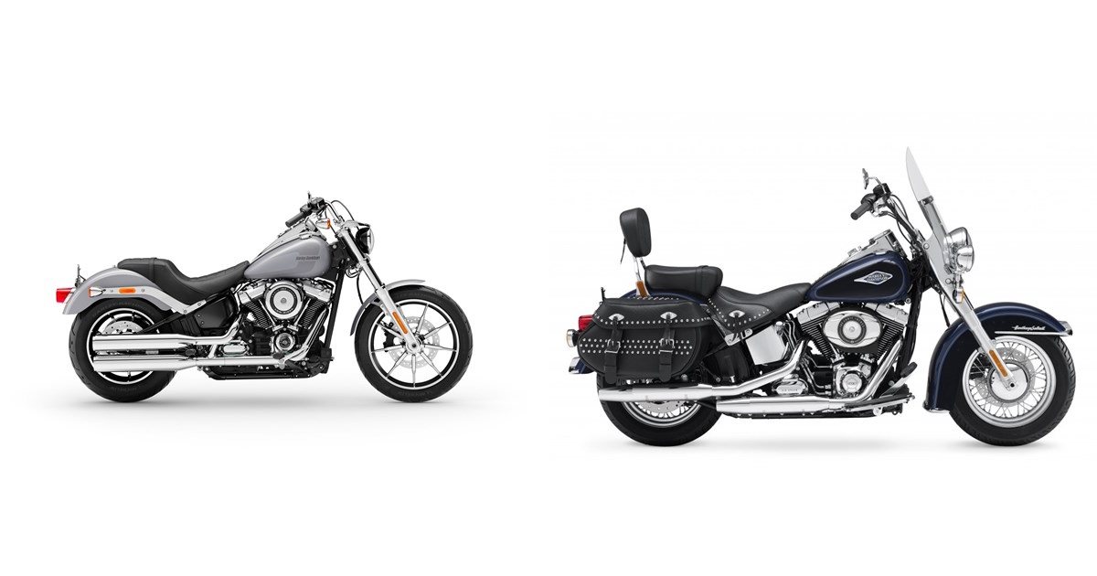 Motorrad Vergleich Harley-Davidson Softail Low Rider FXLR 2020 vs ...