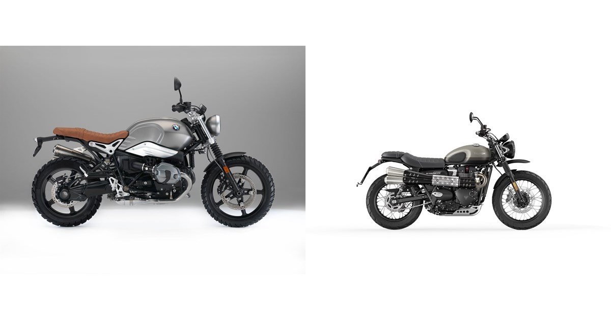 Motorrad Vergleich BMW R nineT Scrambler 2020 vs. Triumph Street ...