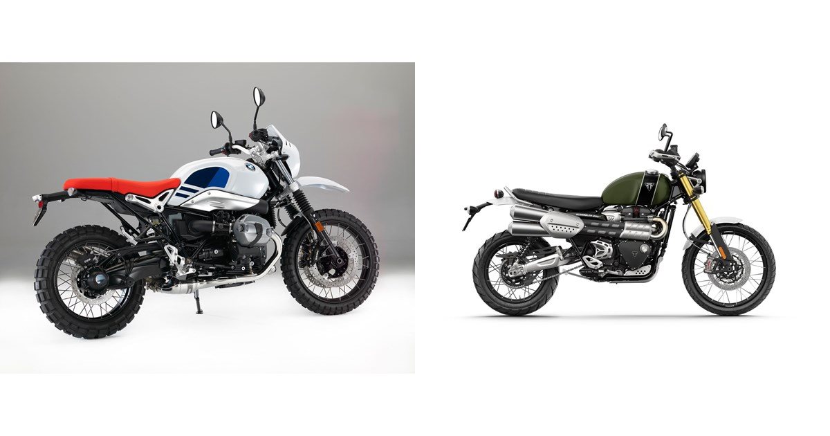 Motorrad Vergleich BMW R nineT Urban G/S 2019 vs. Triumph Scrambler ...
