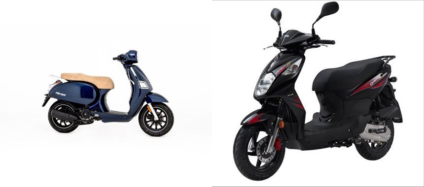 Motorrad Vergleich Online Memory 50 ABS 2022 vs. Sym Orbit II 50 4T 2012