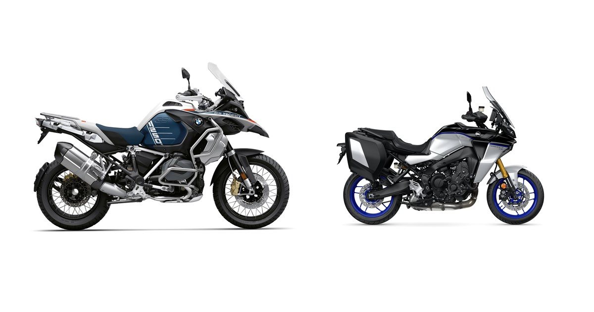 Motorrad Vergleich BMW R 1250 GS Adventure 2023 vs. Yamaha Tracer 9 GT+ 2023