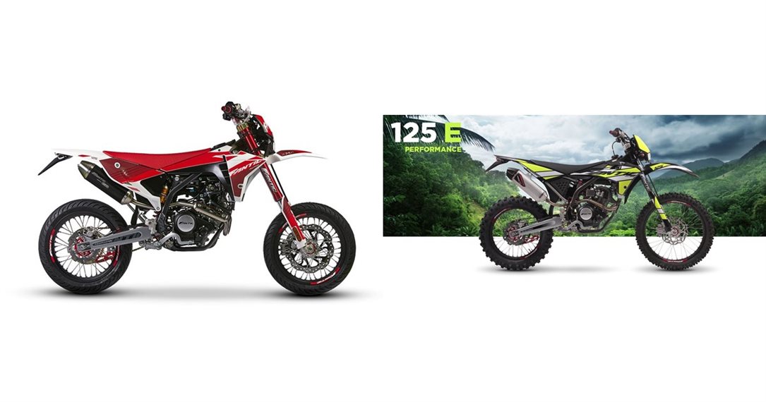 Motorrad Vergleich Fantic XMF 125 Competition 2023 vs. Fantic 125E Performance 2020