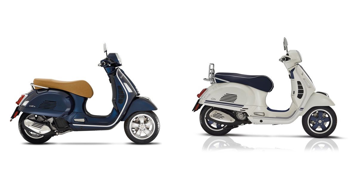 Comparaison des motos Vespa GTS 125 2022 VS. Vespa GTS 300 Yacht Club 2020