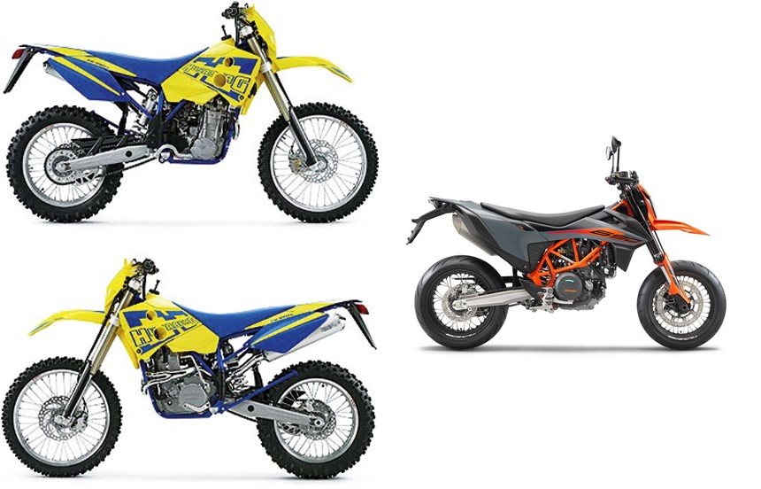 Motorrad Vergleich Husaberg FE 650 E 2005 vs. KTM 690 SMC R 2022