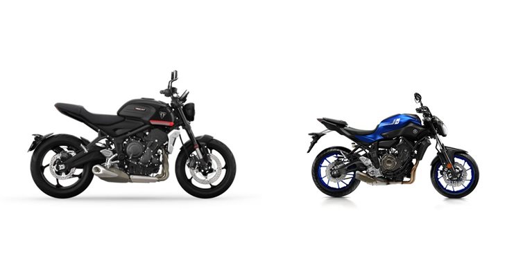 Triumph Trident 660 2023 vs Yamaha MT-07 2017