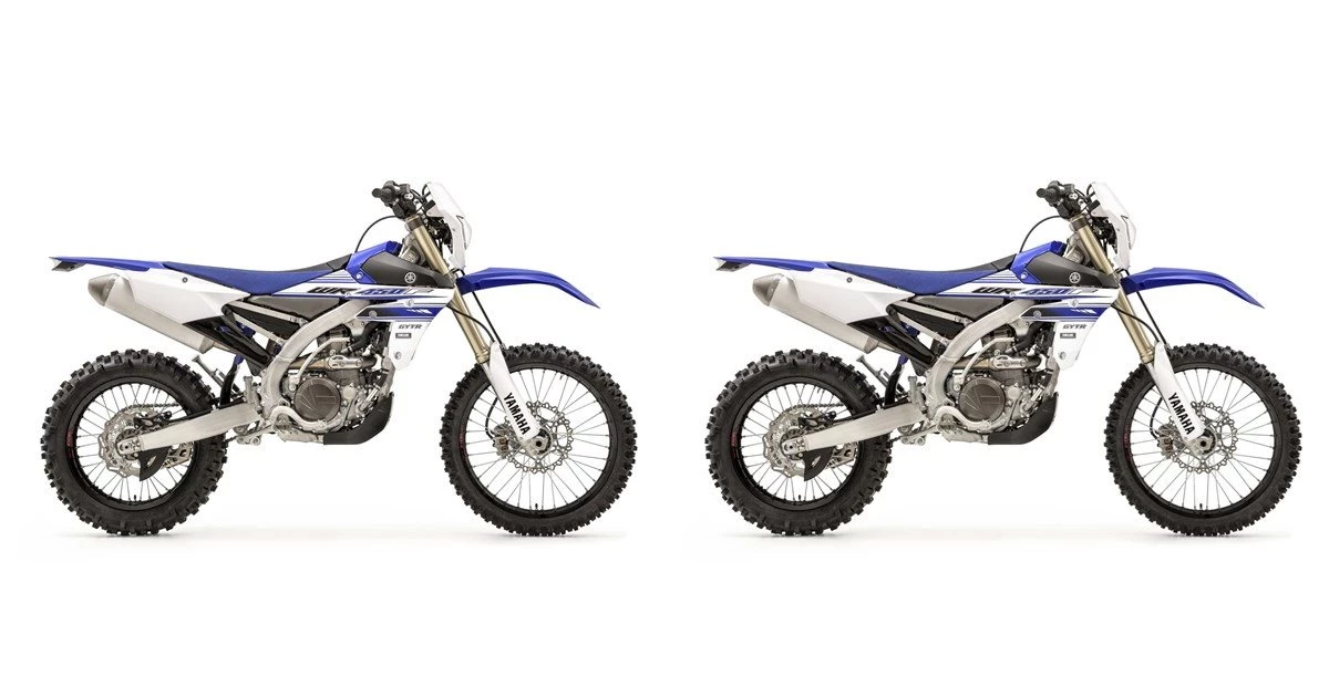 Motorrad Vergleich Yamaha WR450F 2017 vs. Yamaha WR450F 2018
