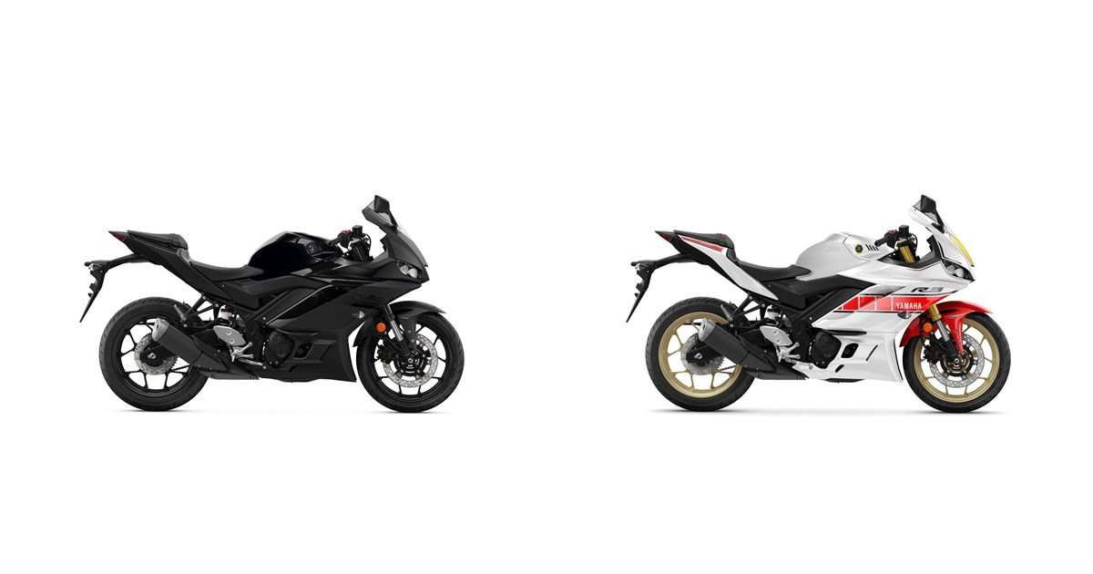 Yamaha R3 2021 vs Yamaha R3 World GP 60th Anniversary 2023