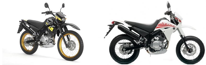 Motorrad Vergleich Yamaha XT 125 R 2013 vs. Yamaha XT 125 X 2009