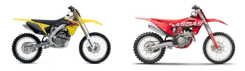 Motorrad Vergleich Suzuki RM-Z250 2011 vs. GASGAS MC 250F 2023