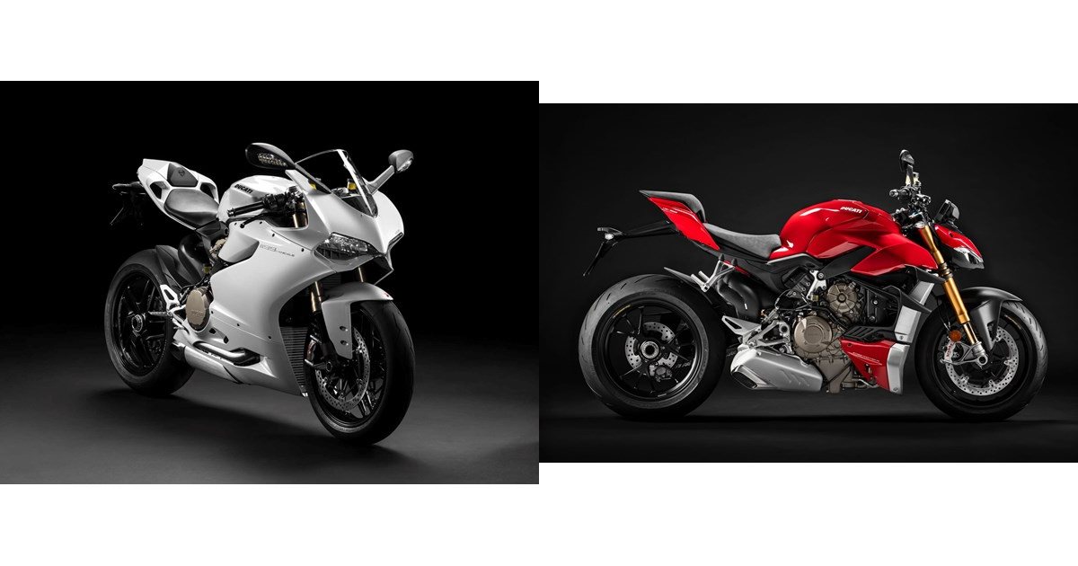 Motorrad Vergleich Ducati 1199 Panigale 2013 vs. Ducati Streetfighter ...